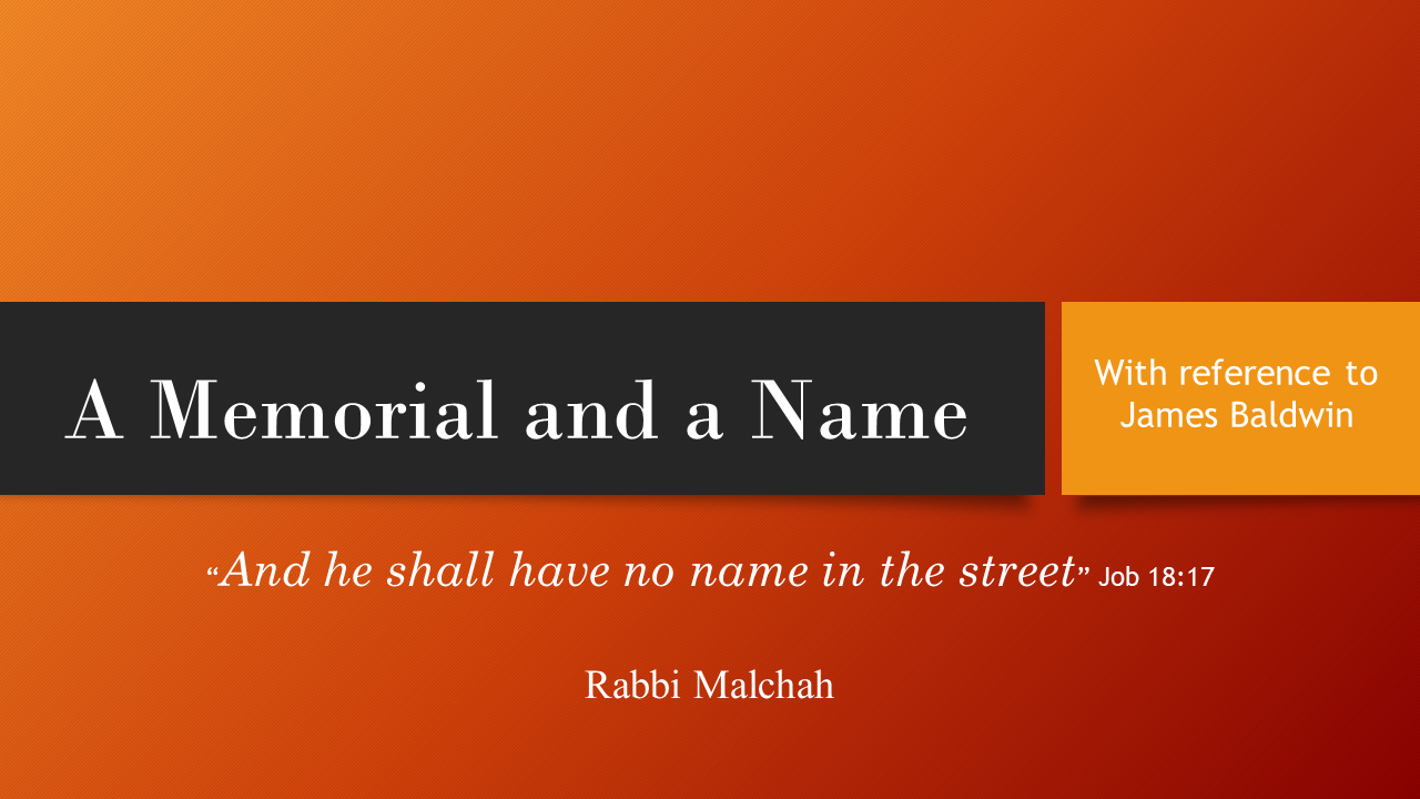 A Memorial and A Name - blackjews.org